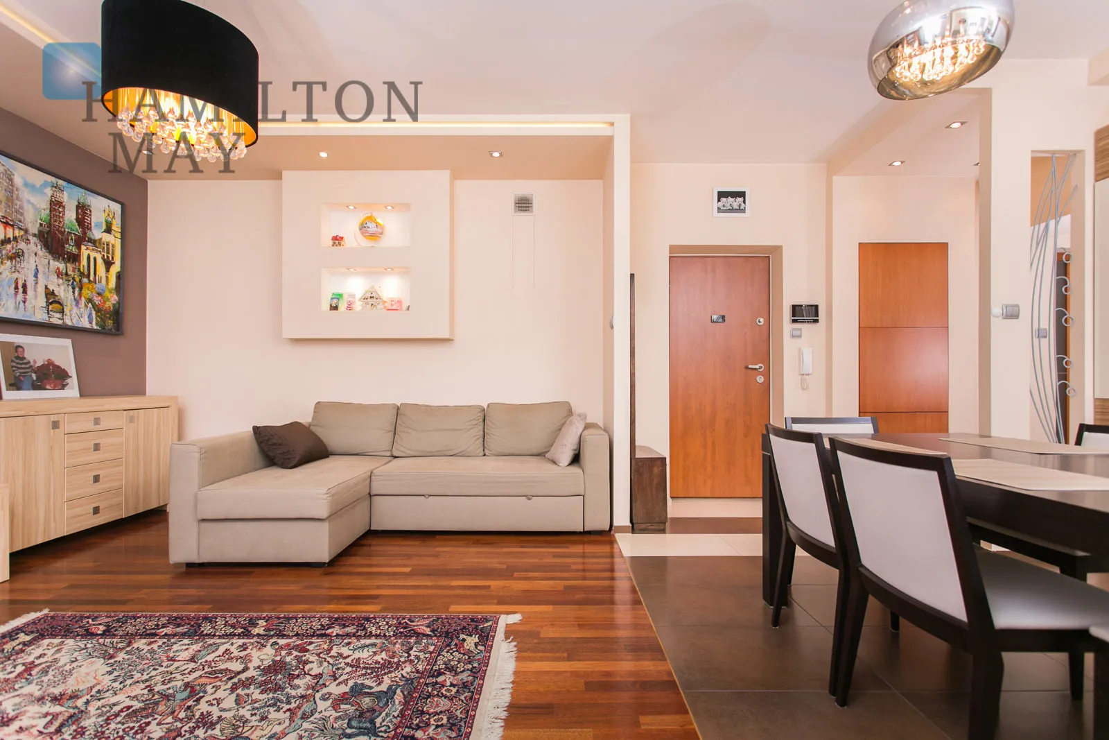 A comfortable, air-conditioned two-room apartment with a balcony in the ...